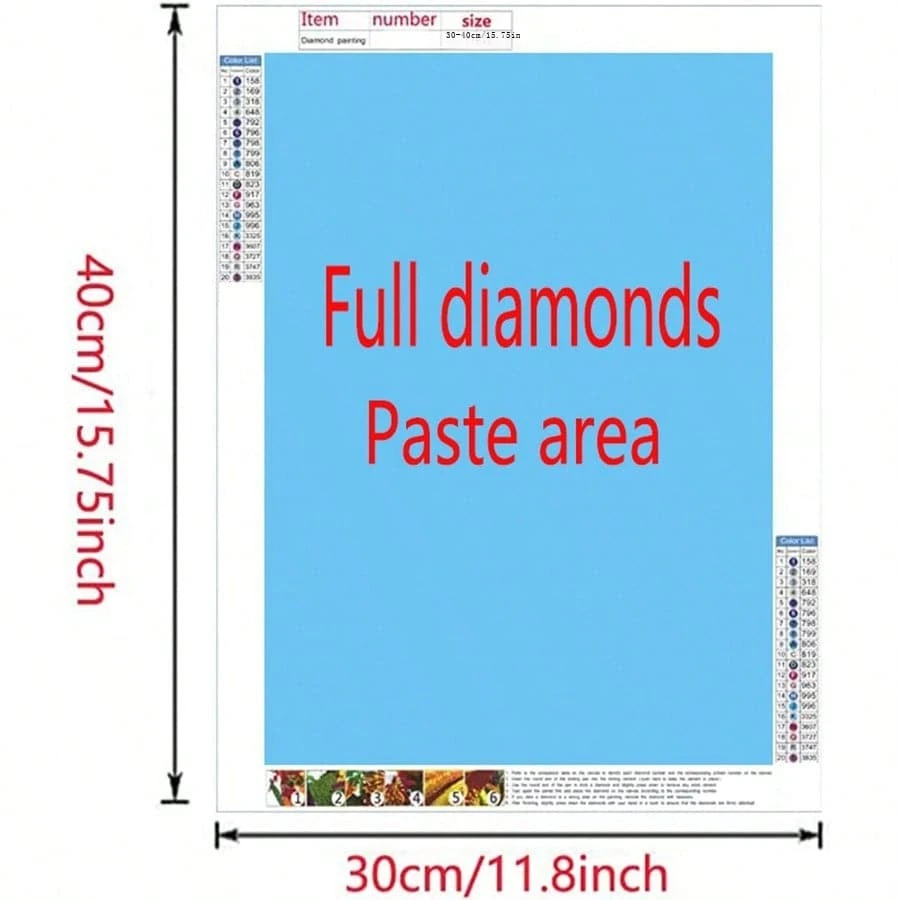 1pc Premium 5D Diamond Painting Kit, DIY 11.8in*15.75in, Exquisite Room ...
