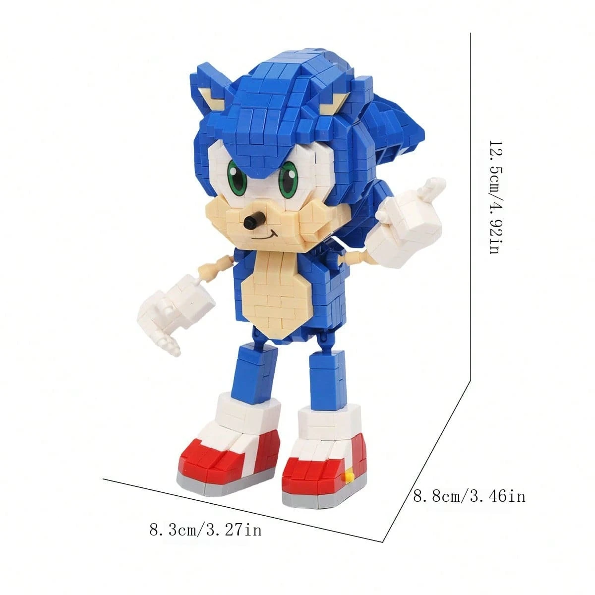 SONIC THE HEDGEHOG Cartoon Building Blocks Cute Diy Bricks,Blocks>Adult ...