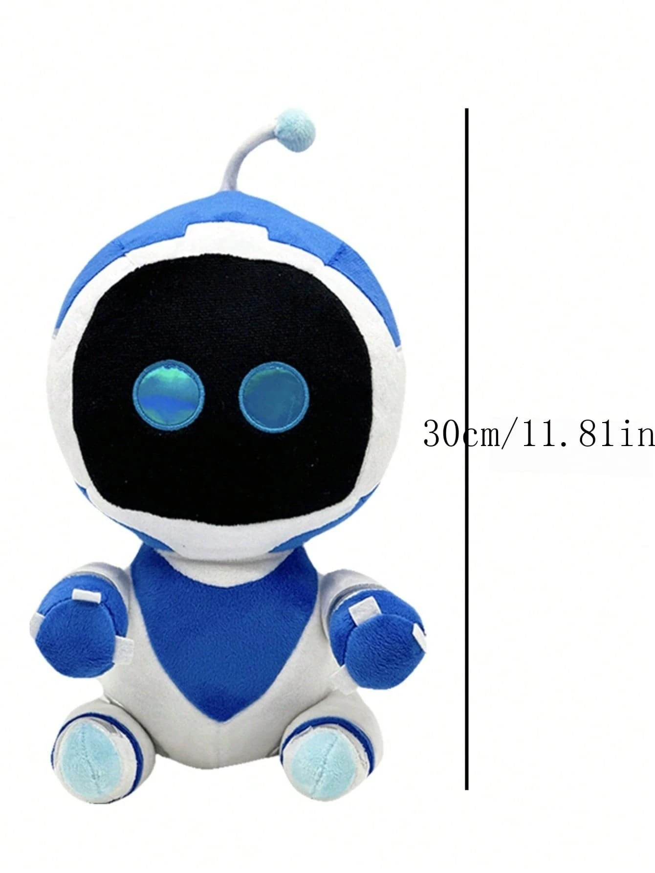 Jouet en peluche de robot aux yeux bleus de l'espace lointain, belle poupée de sauvetage pouvant ...