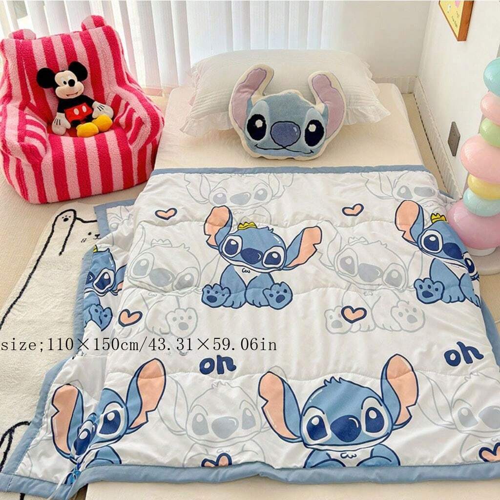 Disney Stitch, Mickey Mouse Cartoon Summer Quilt, Winnie The Pooh Kids ...