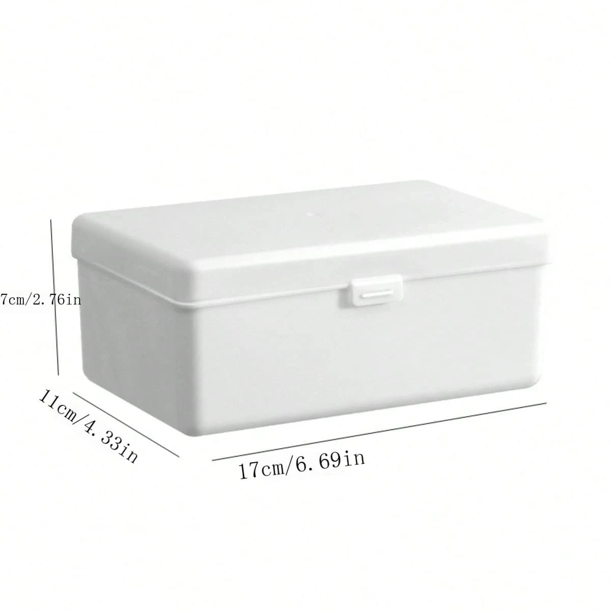 1pc Transparent Plastic Storage Box, Desktop Organizer, Small Items ...