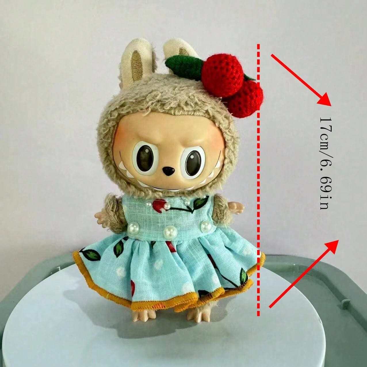 17cm Pendant Labubu Clothes, Labubu, Cute, Labubu Clothes, Cherry Hair ...