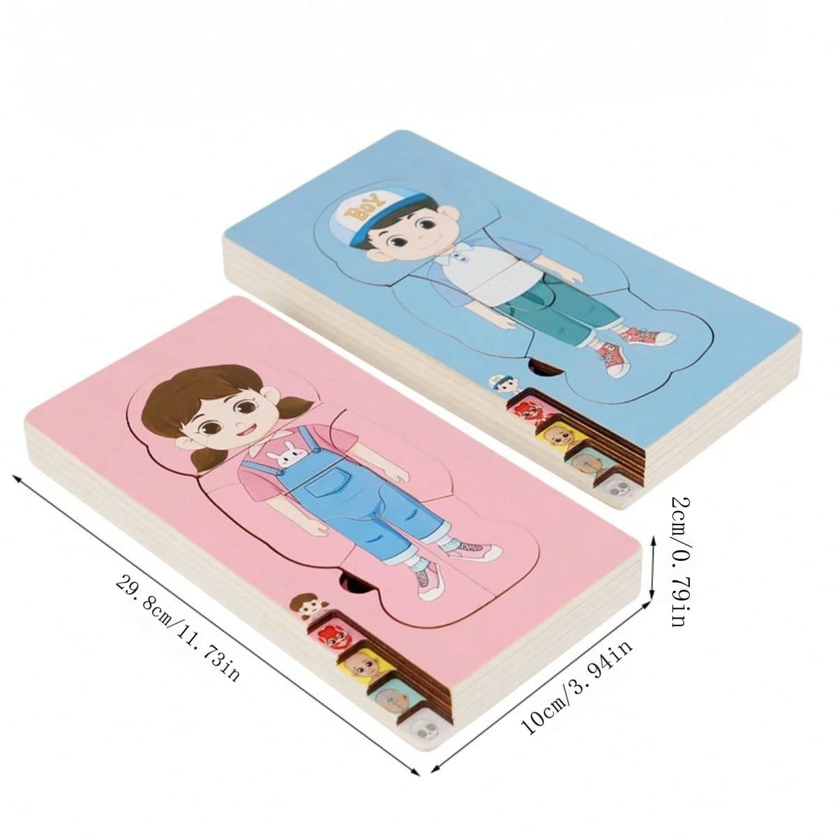 Montessori Human Body Structure Cognitive Puzzle, Children's Body Organ ...