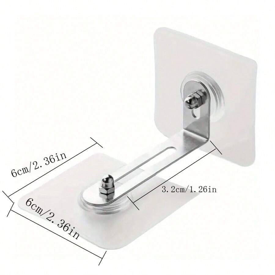 4pcs Anti-Tip Furniture Wall Anchor, Metal No-Drill Cabinet Stabilizer ...
