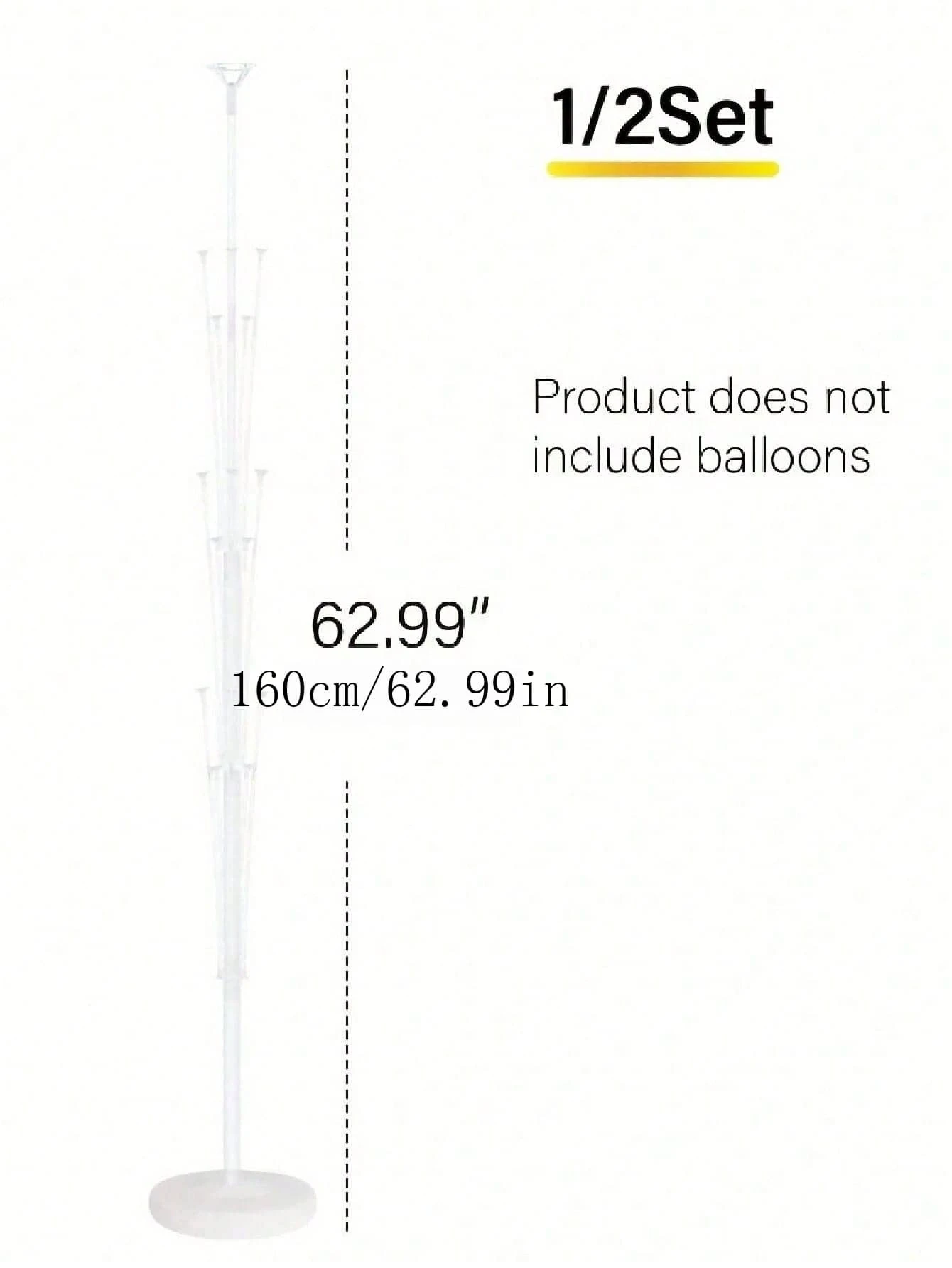 160cm Balloon Stand Balloon Column Stand Kit Balloon Clips Balloon ...