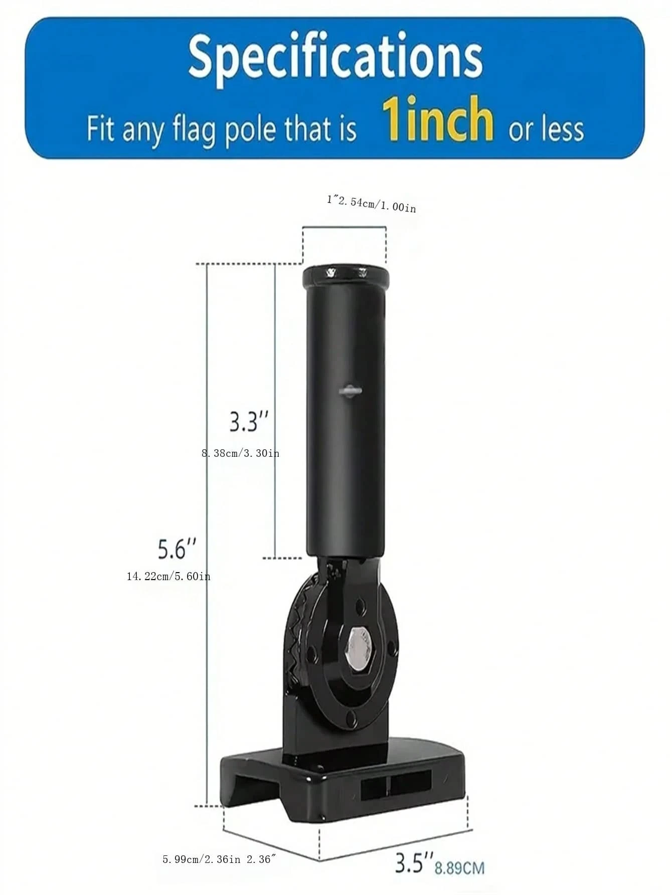 1pc Flagpole Bracket Flagpole Bracket, Multi-Position Mounting Bracket ...