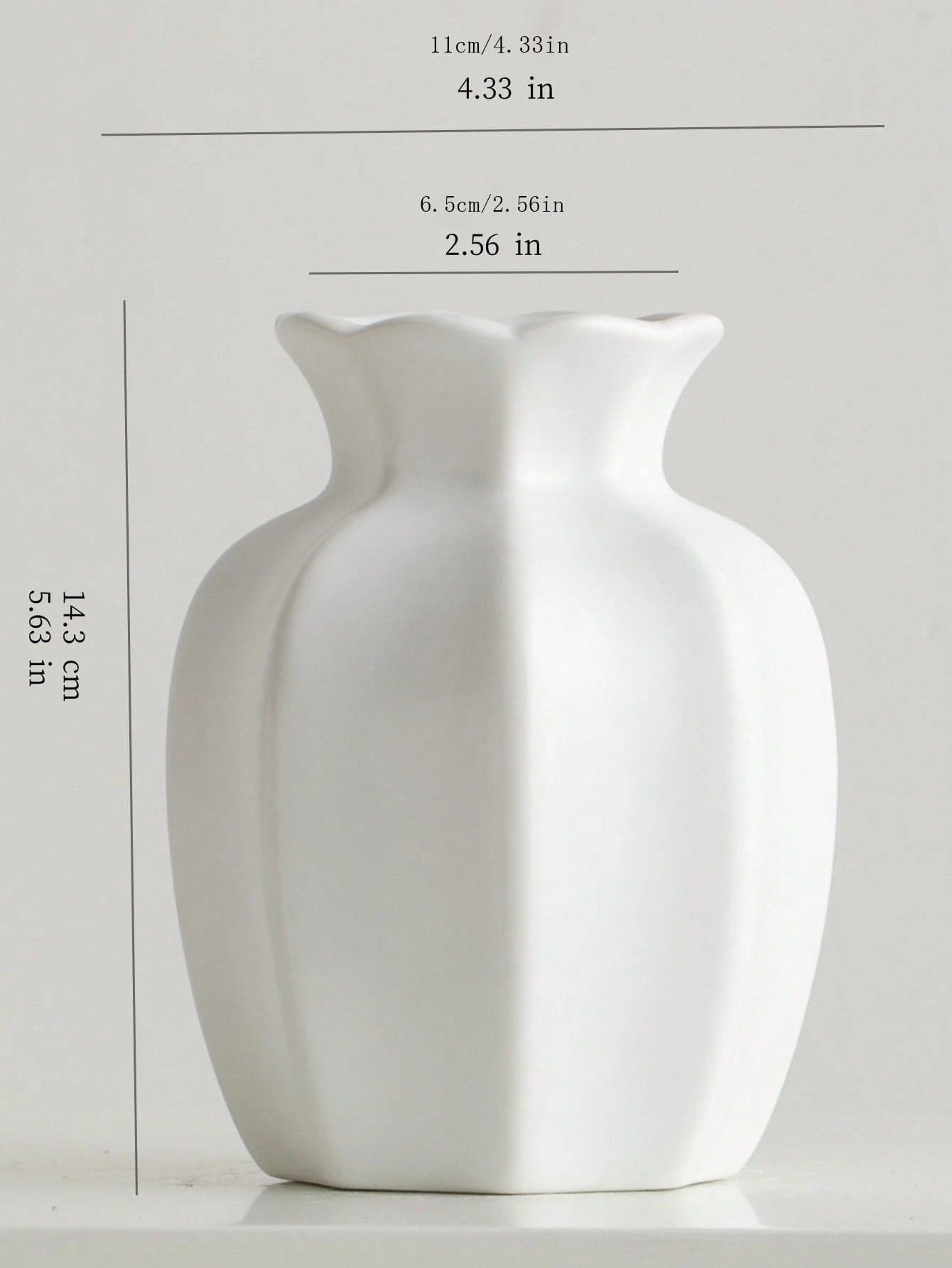 Ins Style Ceramic Vase, Cream Aesthetic Flower Arrangement Container ...