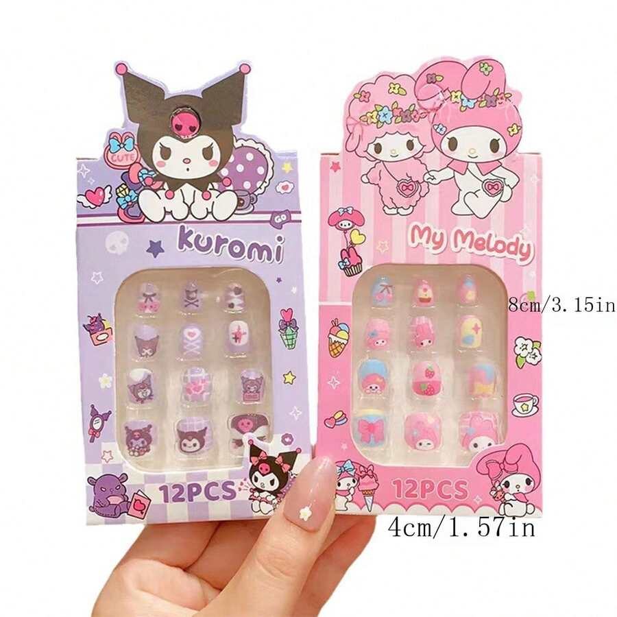 Sanrio Lovely Series Nail Paste Exquisite Nail Paste Nail Paste | SHEIN USA