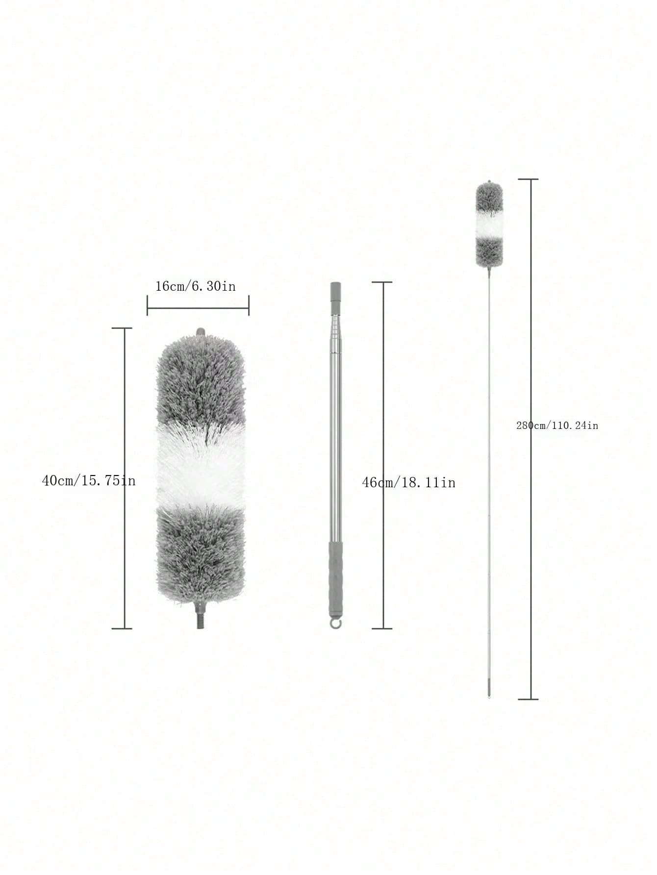 Ultra-Fine Microfiber Duster, Extendable Reusable Bendable Washable ...