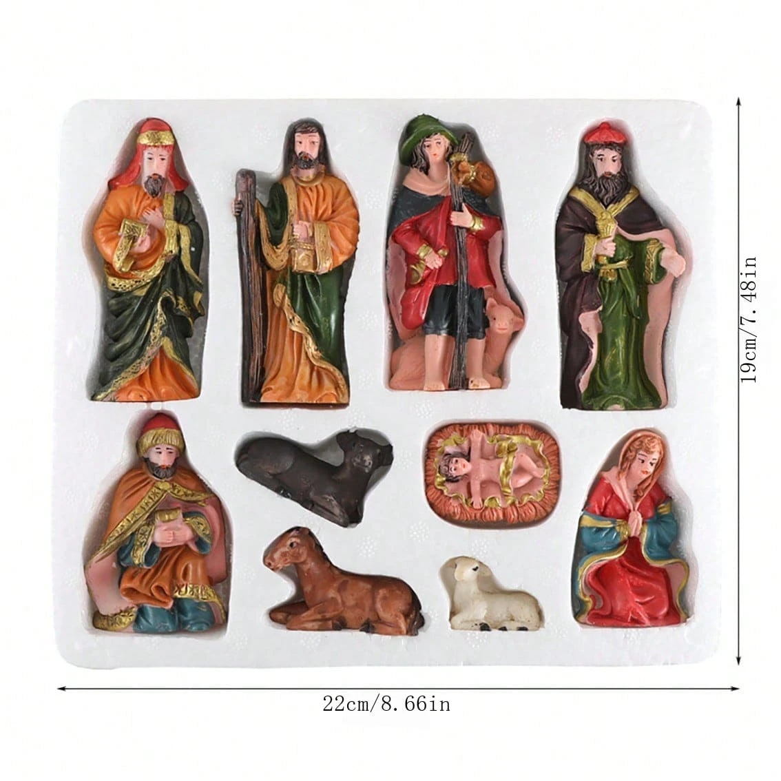 10pcs Nativity Scene Decorations, Home Office Desktop Ornaments Best ...
