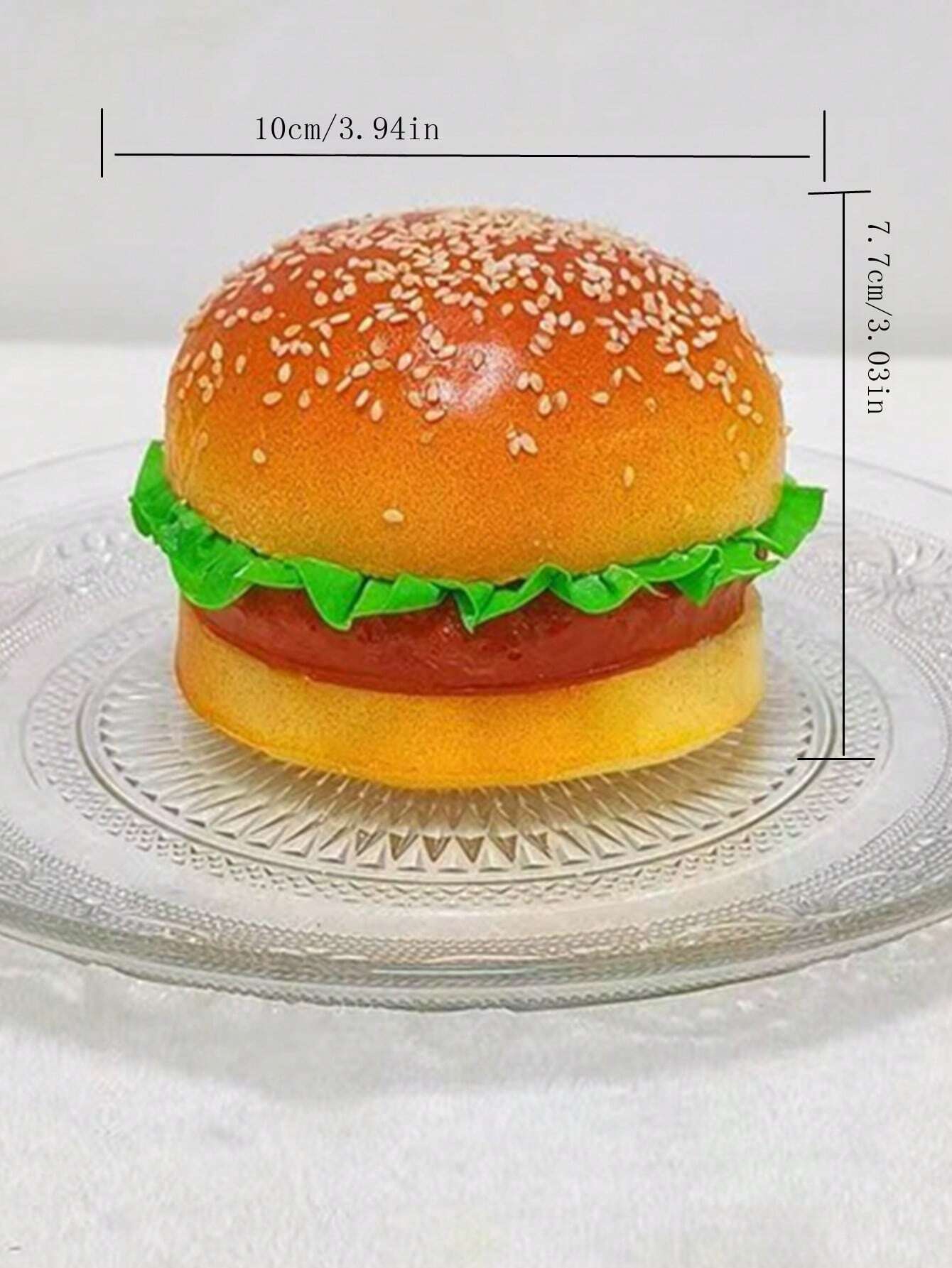 Simulated Hamburger Display Prop Model, Home Decor, Photography, Stress ...