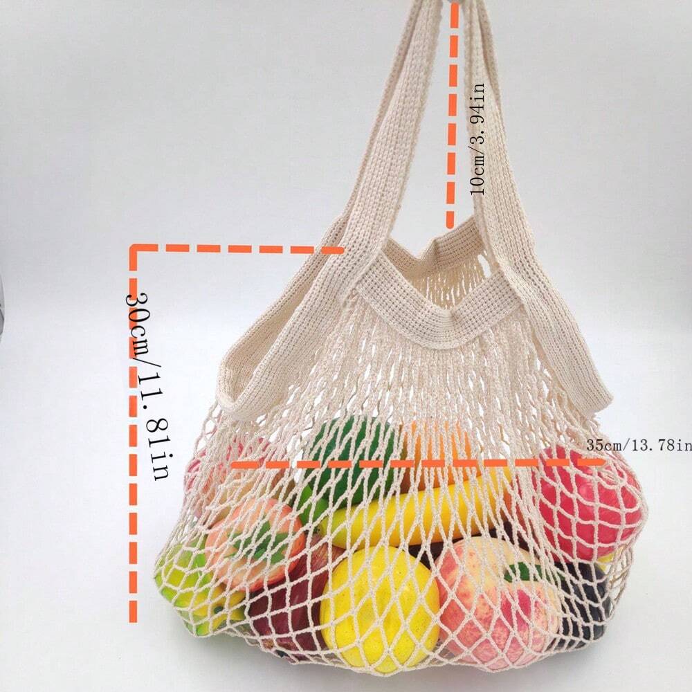 Hand-Held Shopping Net Bag, Woven Vegetable & Fruit String Bag ...