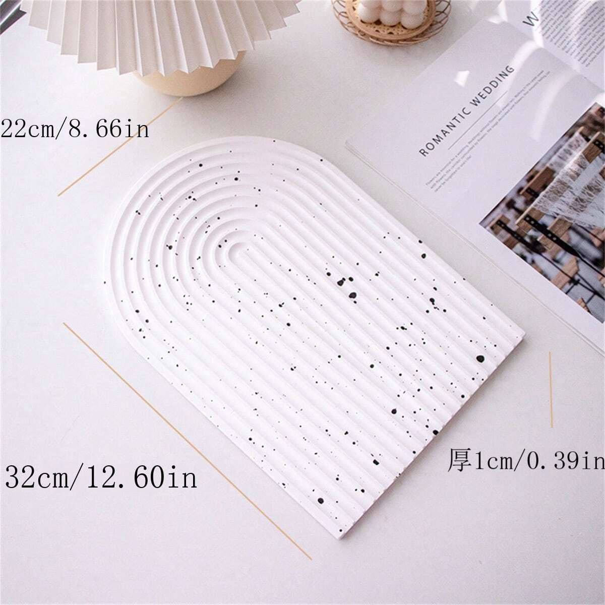 1pc Colorful Plaster Tray, Photography Prop, Splatter Paint Design for ...