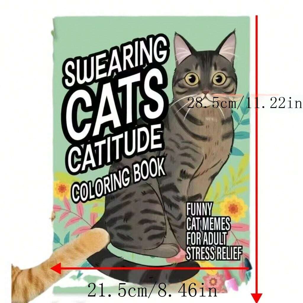 Funny Kitty Memes Coloring Book. Parent-Child Activity. Homework. Gift ...