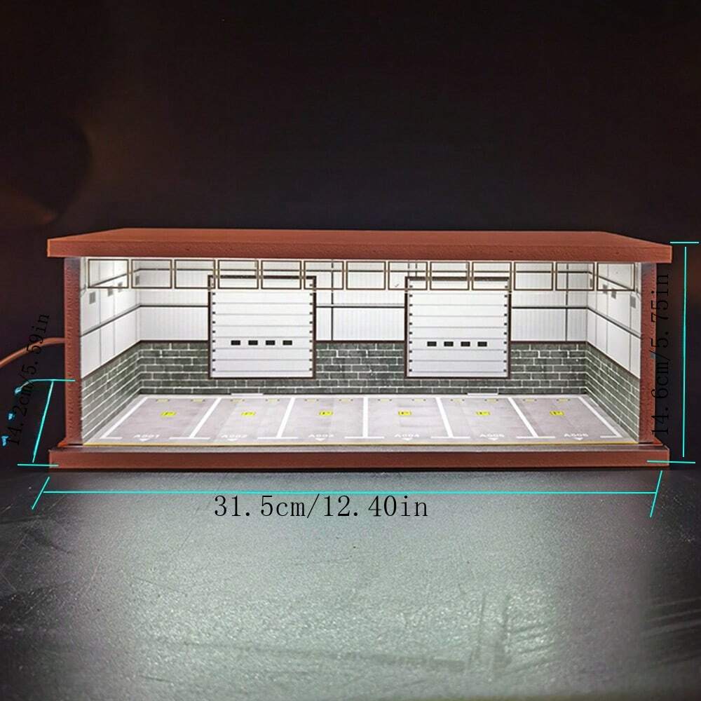 Xufan 1:64 Scale Car Garage Diorama Models Diy Constructor Model Kits ...