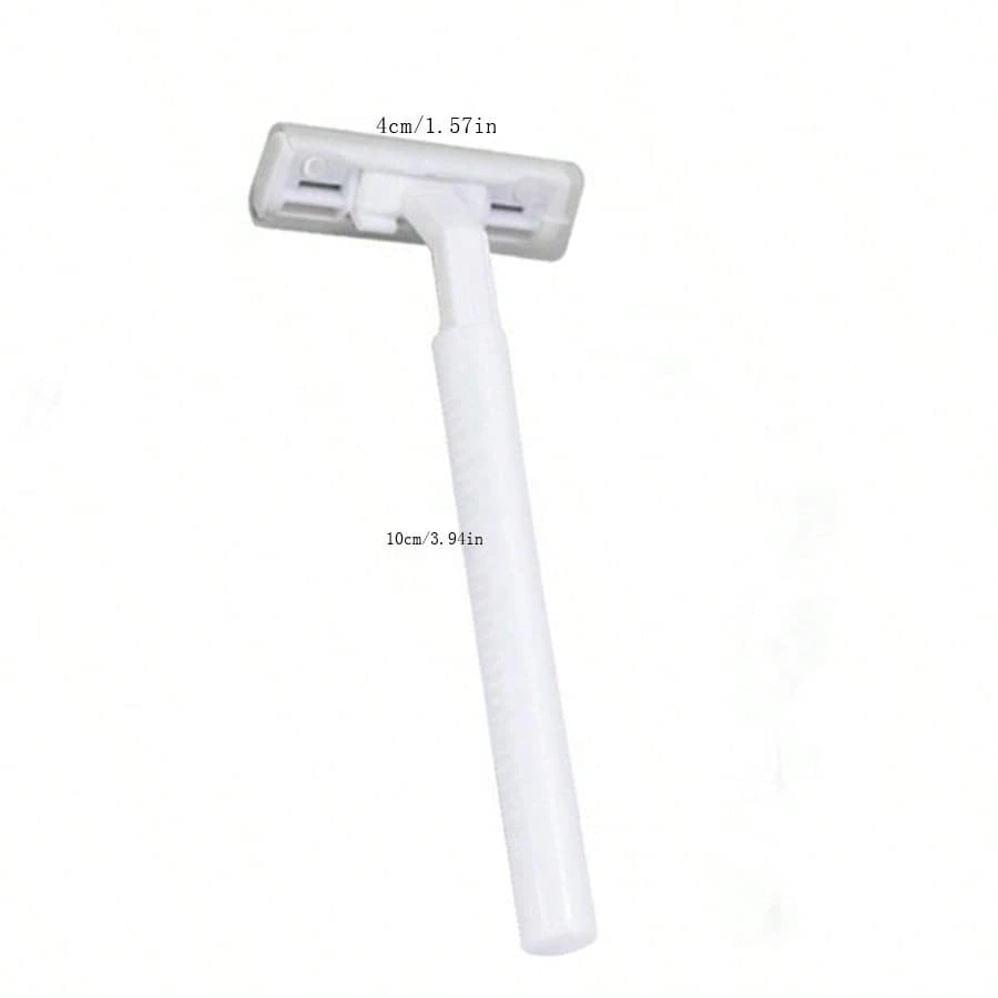 10cm White Manual Single-Use Carbon Steel Blade Shaver, Disposable Home ...
