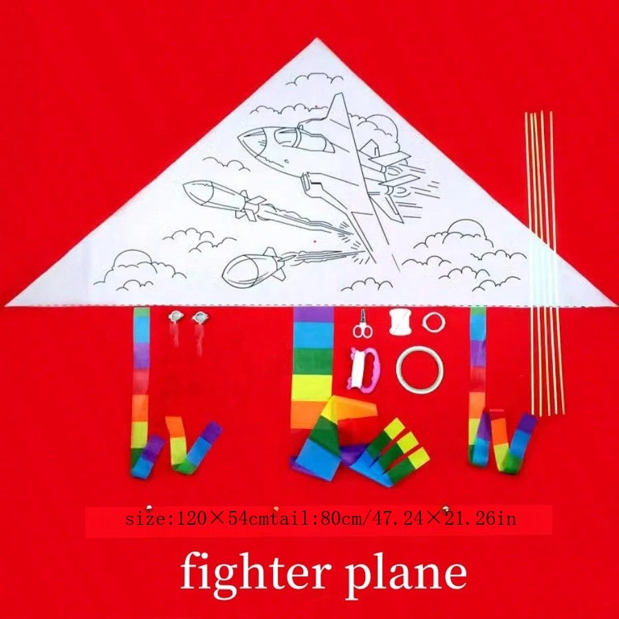 DIY Kite Making Kit, Hand-Made Kite Craft Materials With Painting And ...