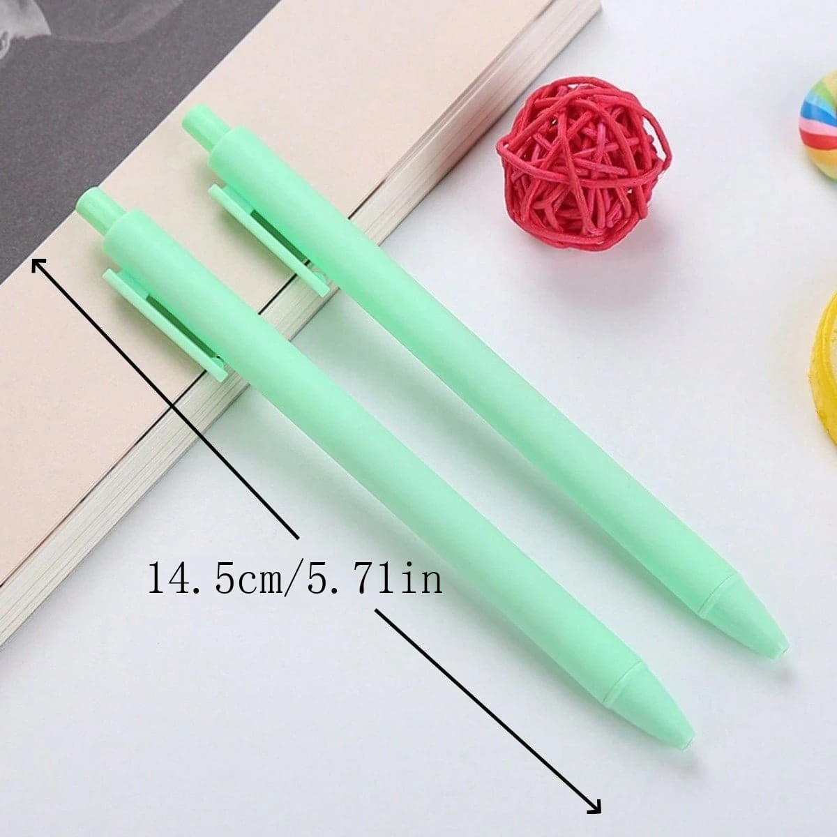 Macaron Retractable Ballpoint Pen, Colorful Cute Girly High-Quality ...