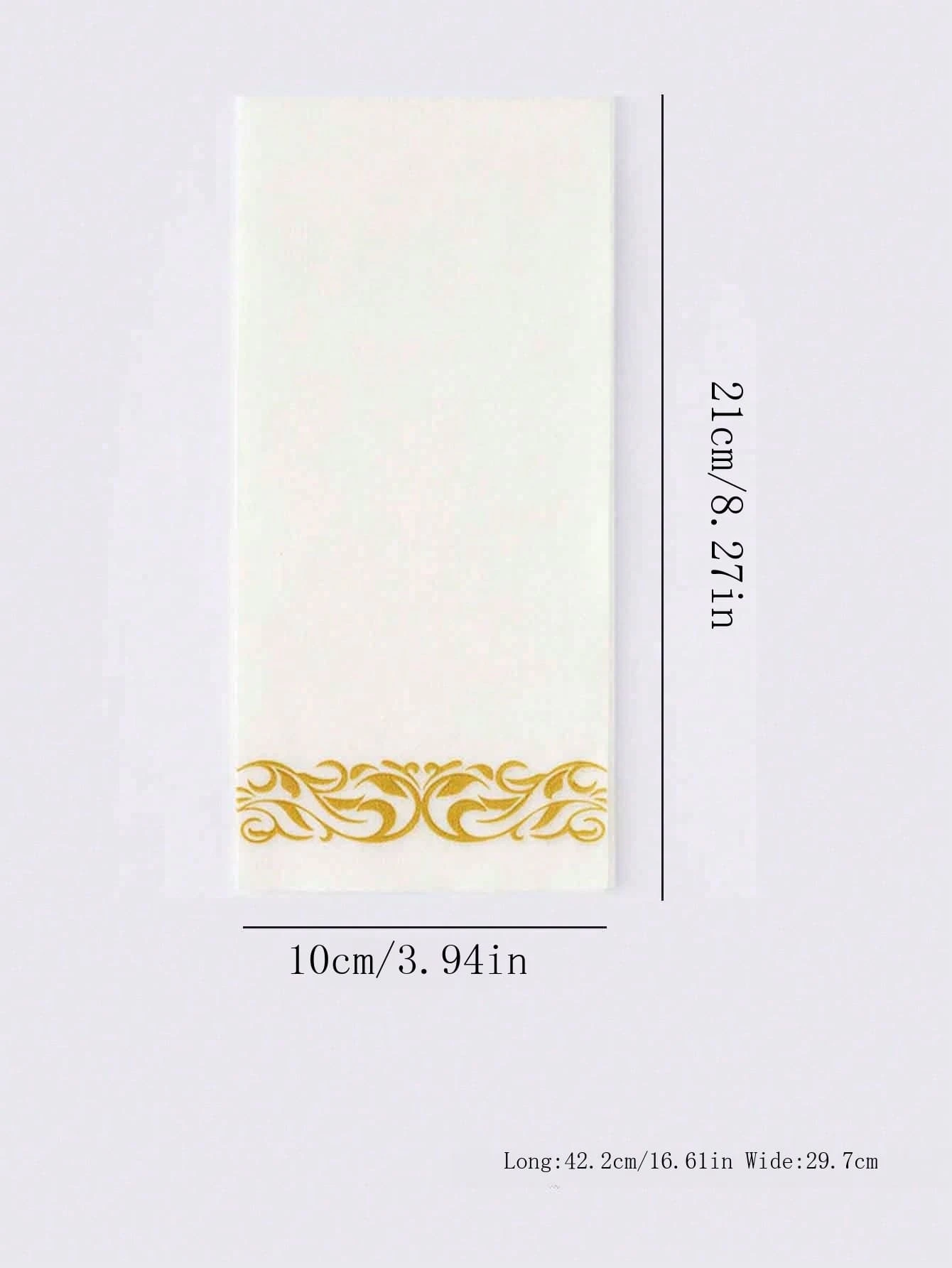 1 Pack Of 25pcs Disposable High-End Gold Color Tissue Paper With Fabric ...