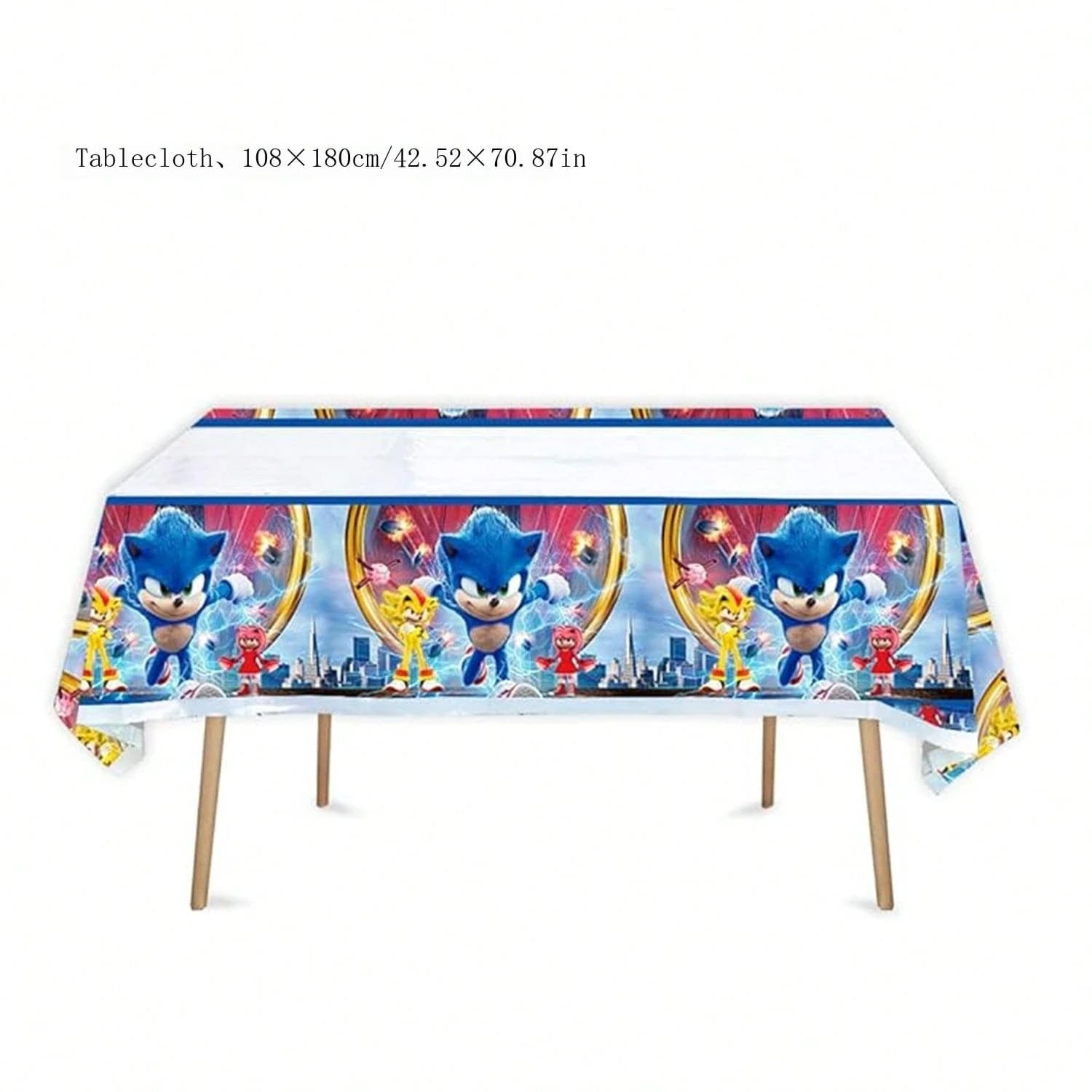 Disney 3pcs Themed Blue Disposable Tablecloth, For Home Birthday Party ...