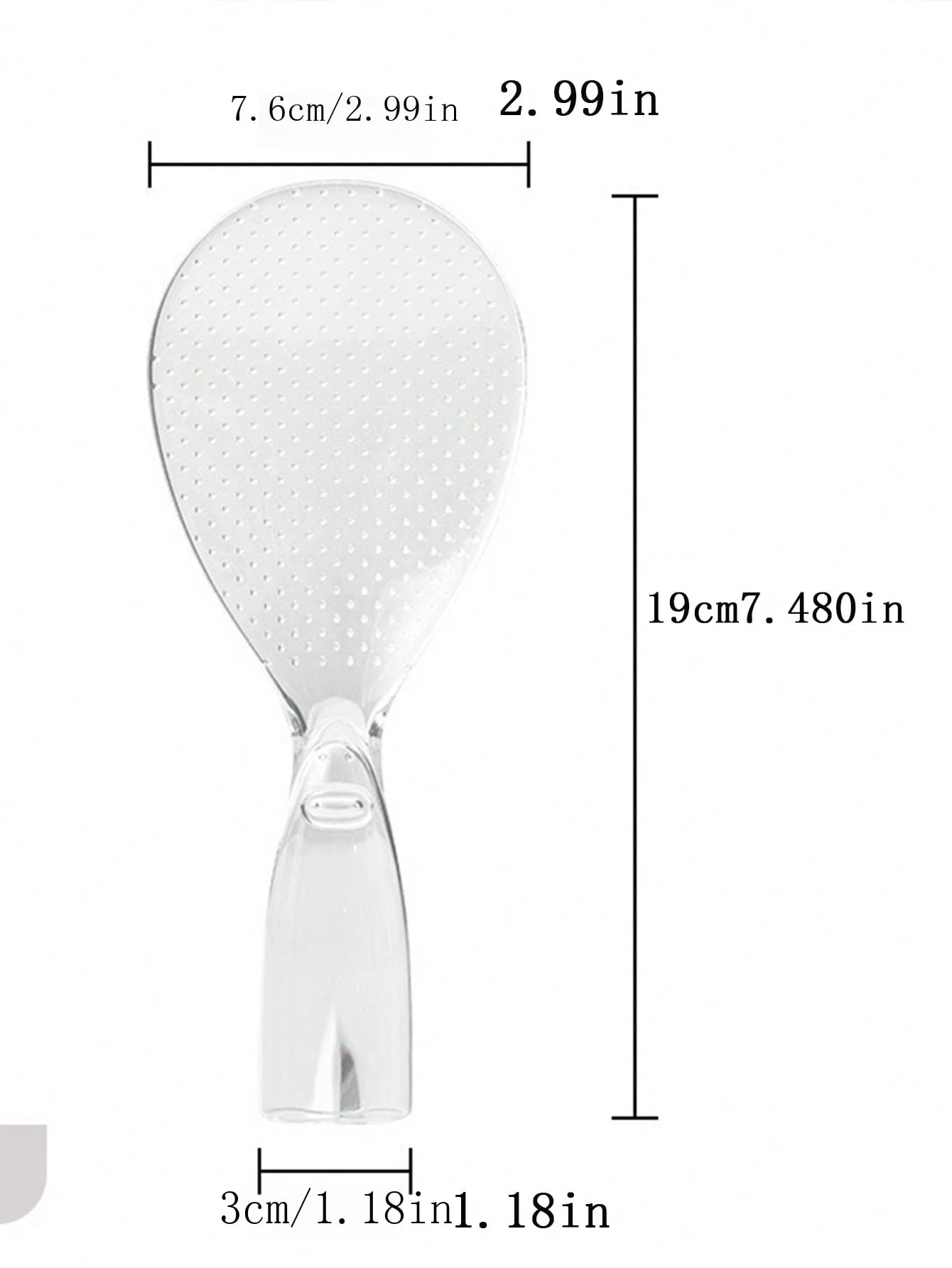 Non-Stick Rice Spoon, Transparent And Thicker, Heat Resistant For Home ...