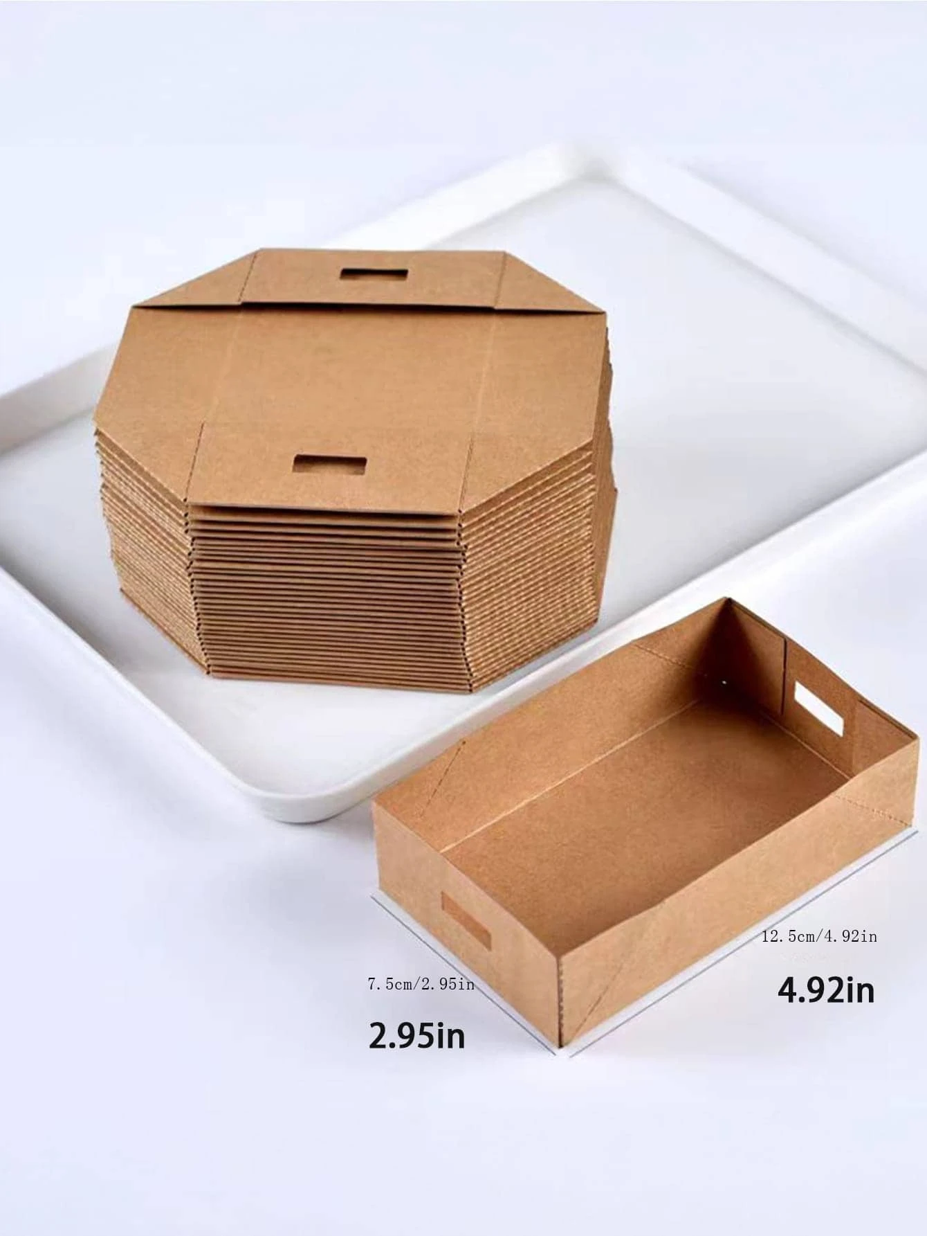 15pcs Disposable Kraft Paper Food Boxes, Suitable For Popcorn, Chicken ...