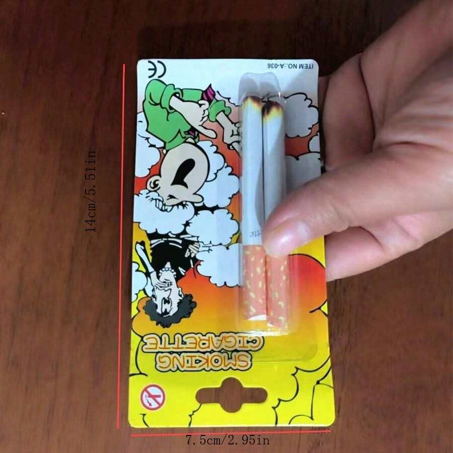 1pc Fake Cigarette Cigar Prank Toy, Novelty Prop For April Fools' Day ...
