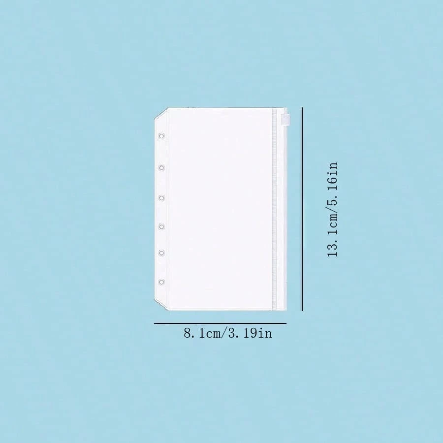 Refillable A7 Notebook Set - With 6-Hole PVC Loose Leaf Binder Cover ...