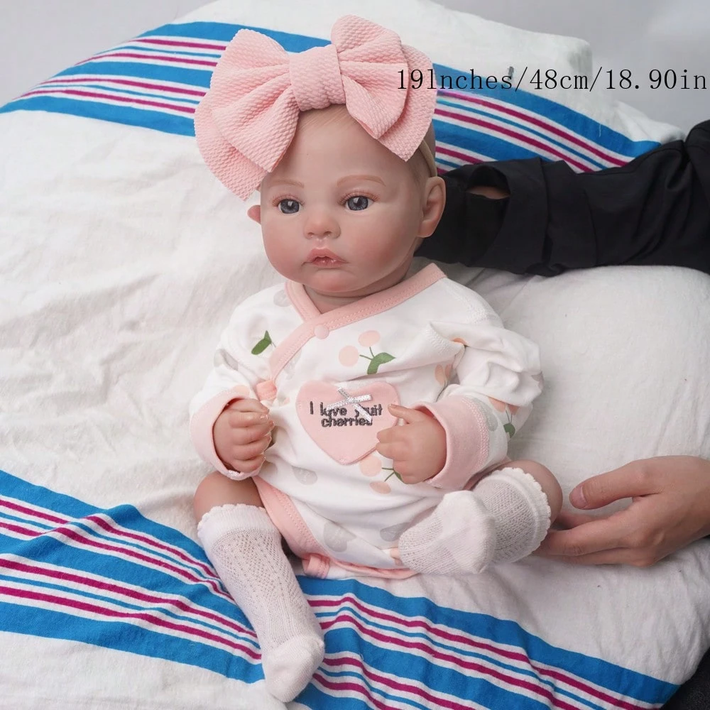 19inch Meadow Reborn Baby Doll Newborn Baby Size Real Picture Handmade ...