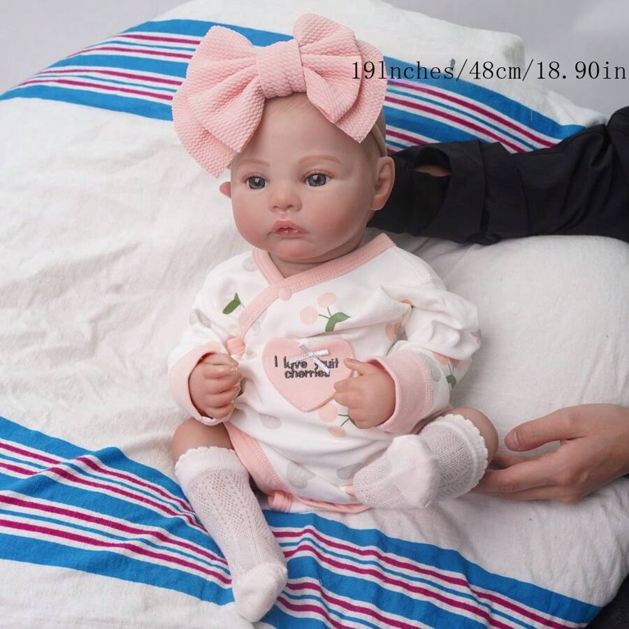 Boneca Reborn Bebê Pronto para Nascer de 19 polegadas, tamanho de Bebê ...