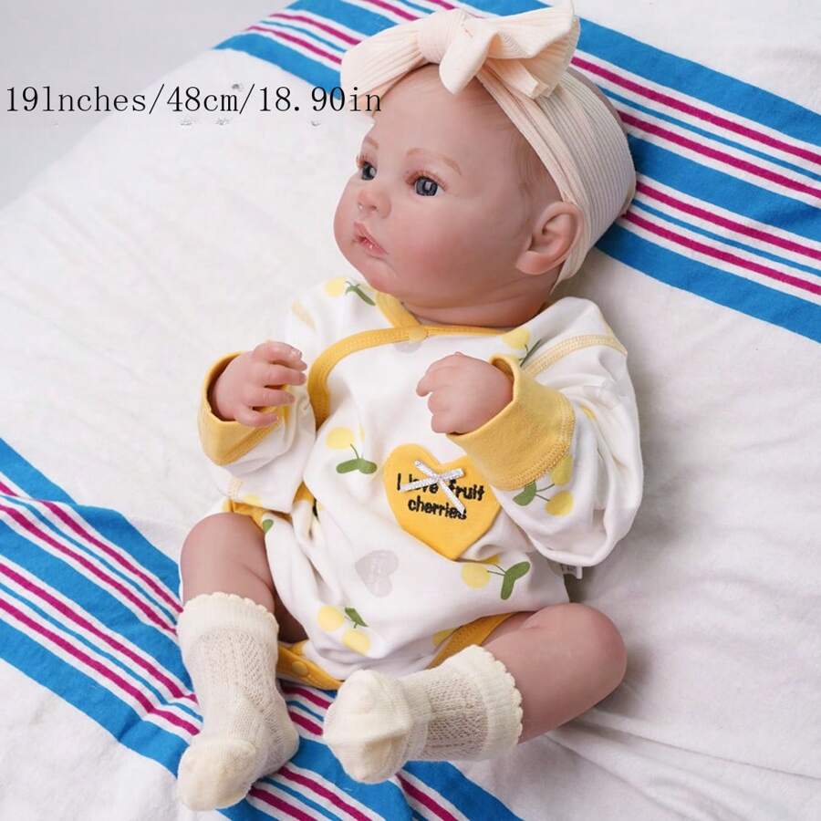 19inch Meadow Reborn Baby Doll Newborn Baby Size Real Picture Handmade ...
