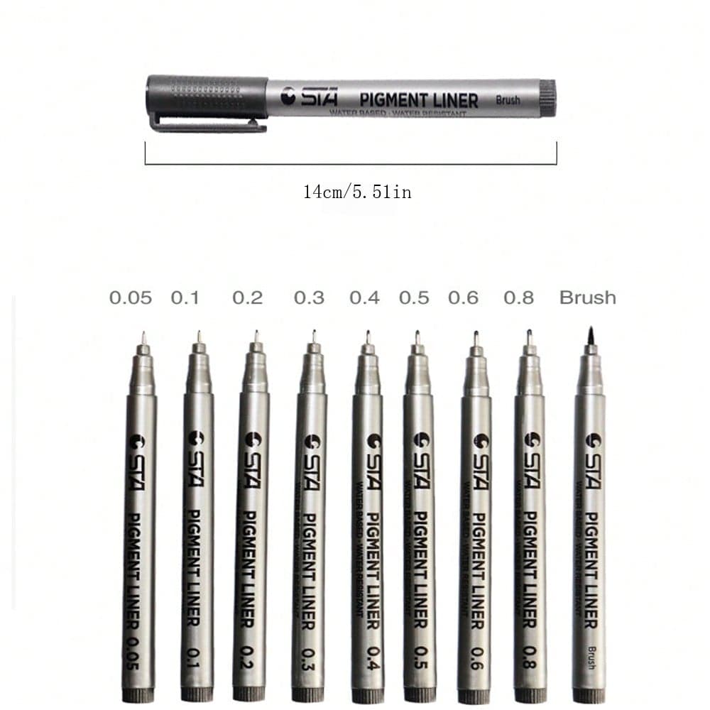 Authentic Sta G Pen 8050 Precision Drawing Pens, Fine Line Technical ...