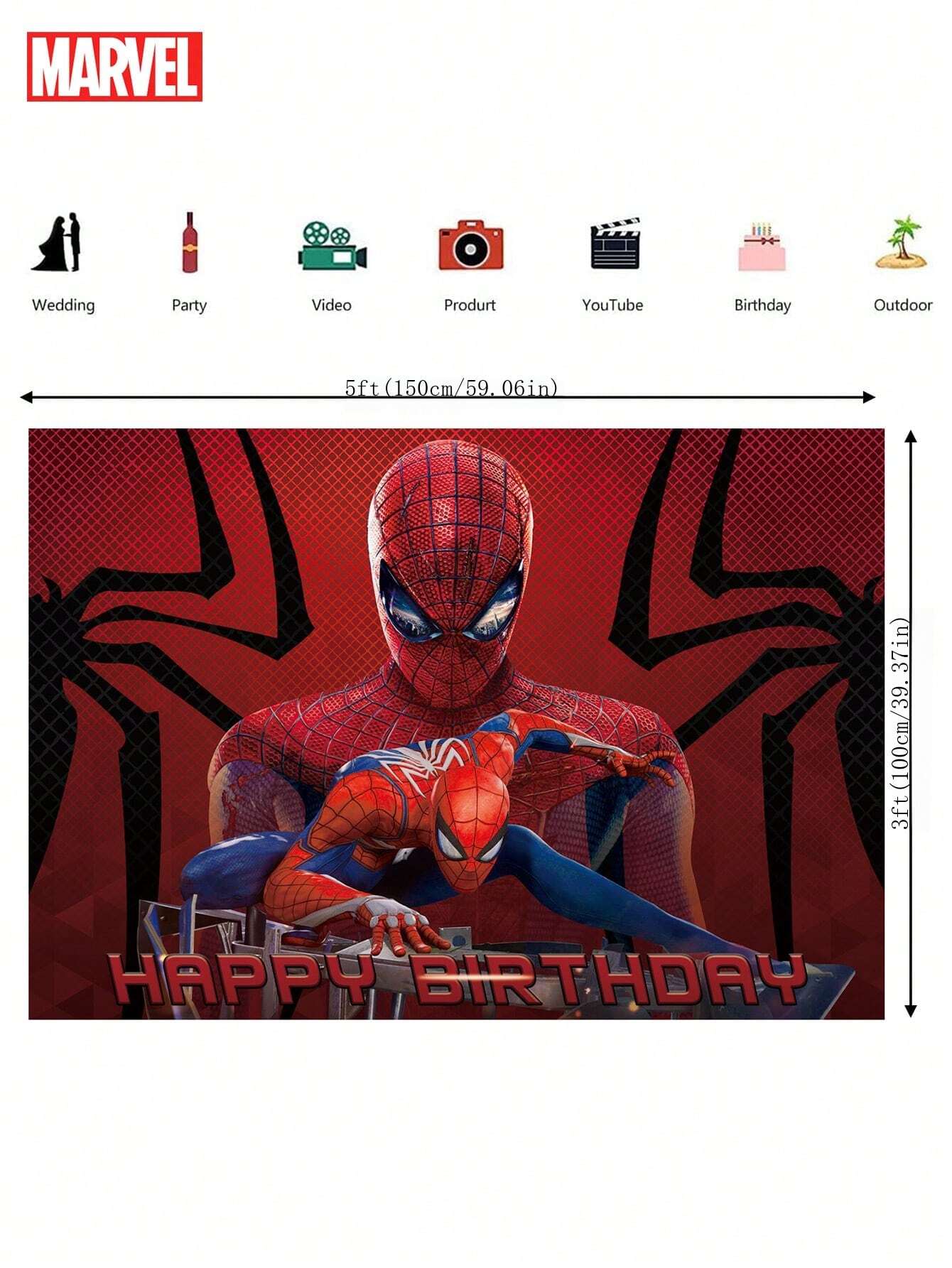 Marvel 14PCS Officially Licensed Marvel Spider-Man Theme Birthday ...
