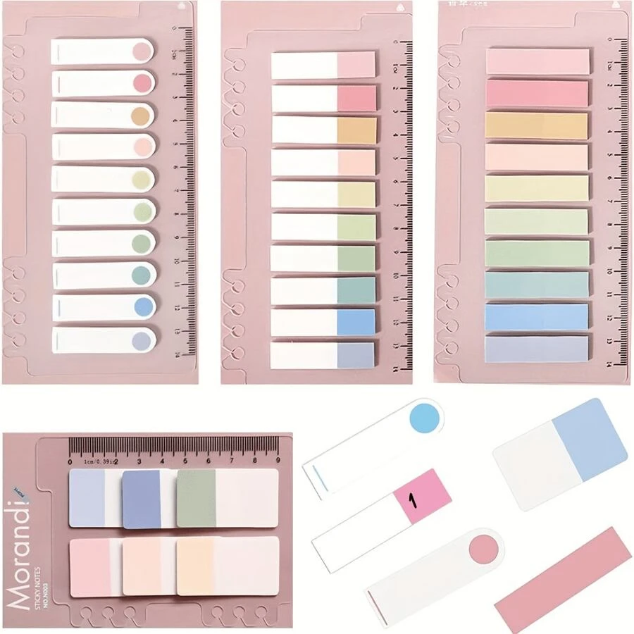 Index Tags And Ruler, 1 Set Of 4pcs Of 660 Adhesive Labels, Attention ...