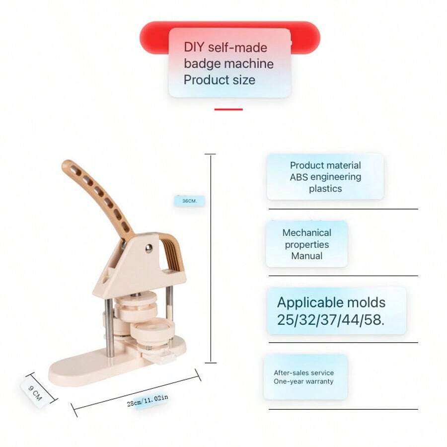 DIY Badge Maker Tool, Children Self-Made Badges, Pin-Making Machine ...