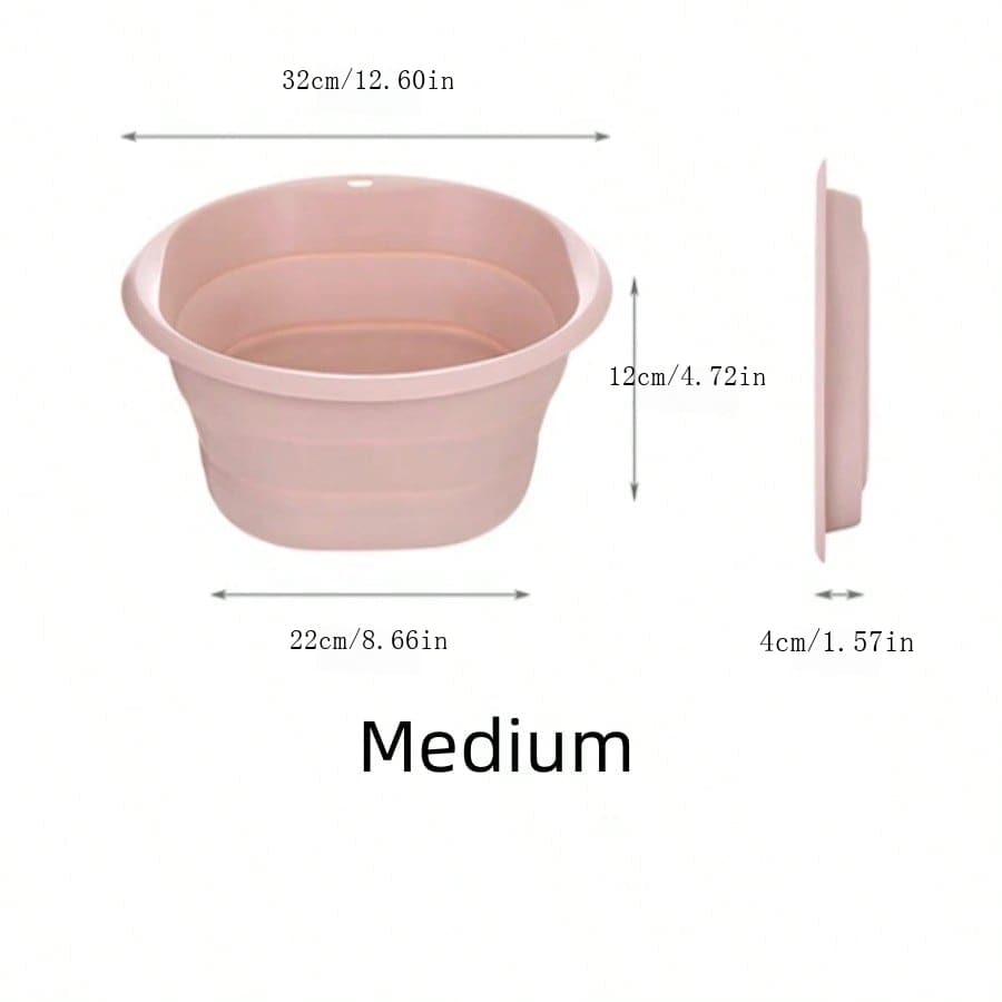 1pc Portable Foldable Wash Basin, Small/Large Size, For Student ...