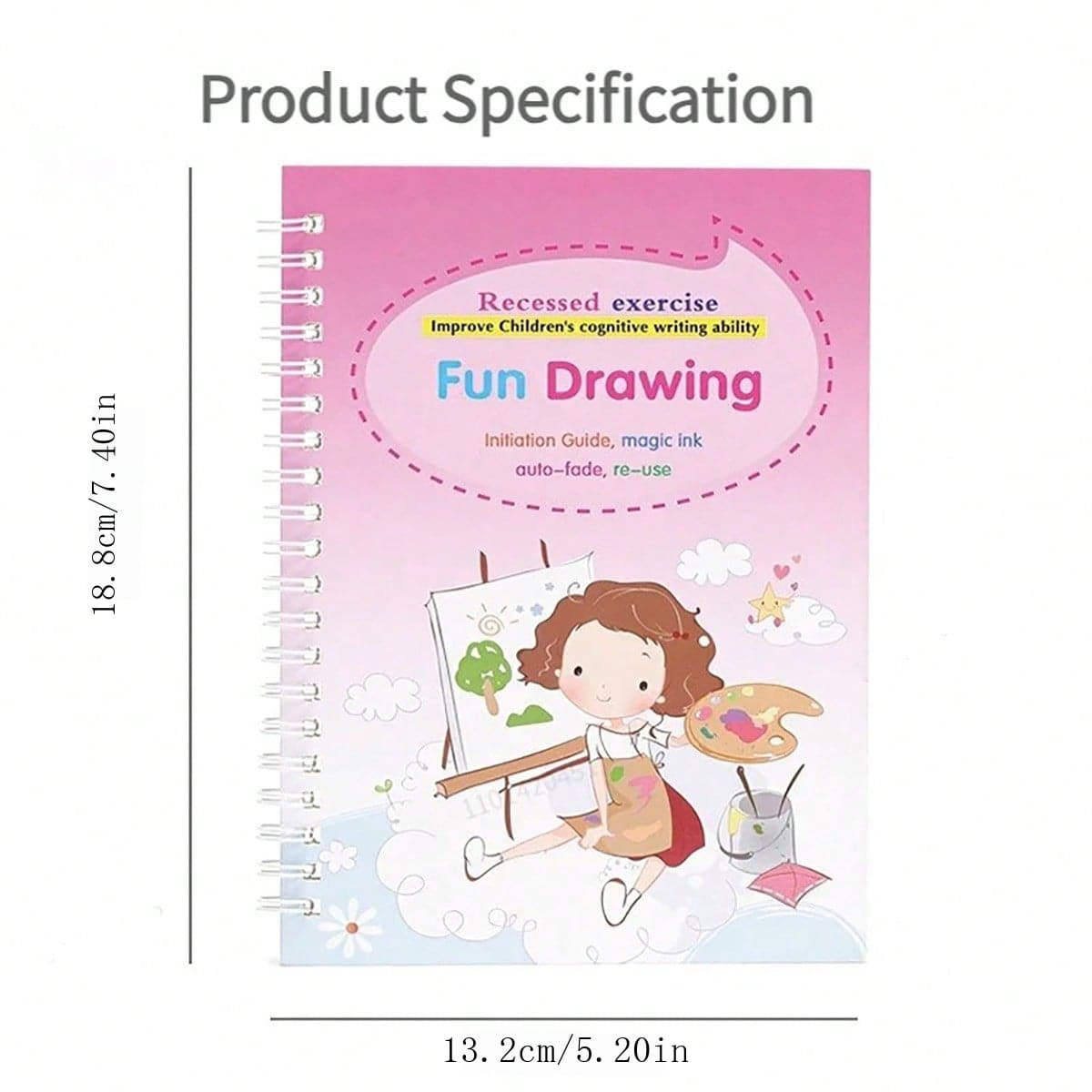 4pcs Magic Groove Practice Copybook Pen Preschools English Verison Kids ...