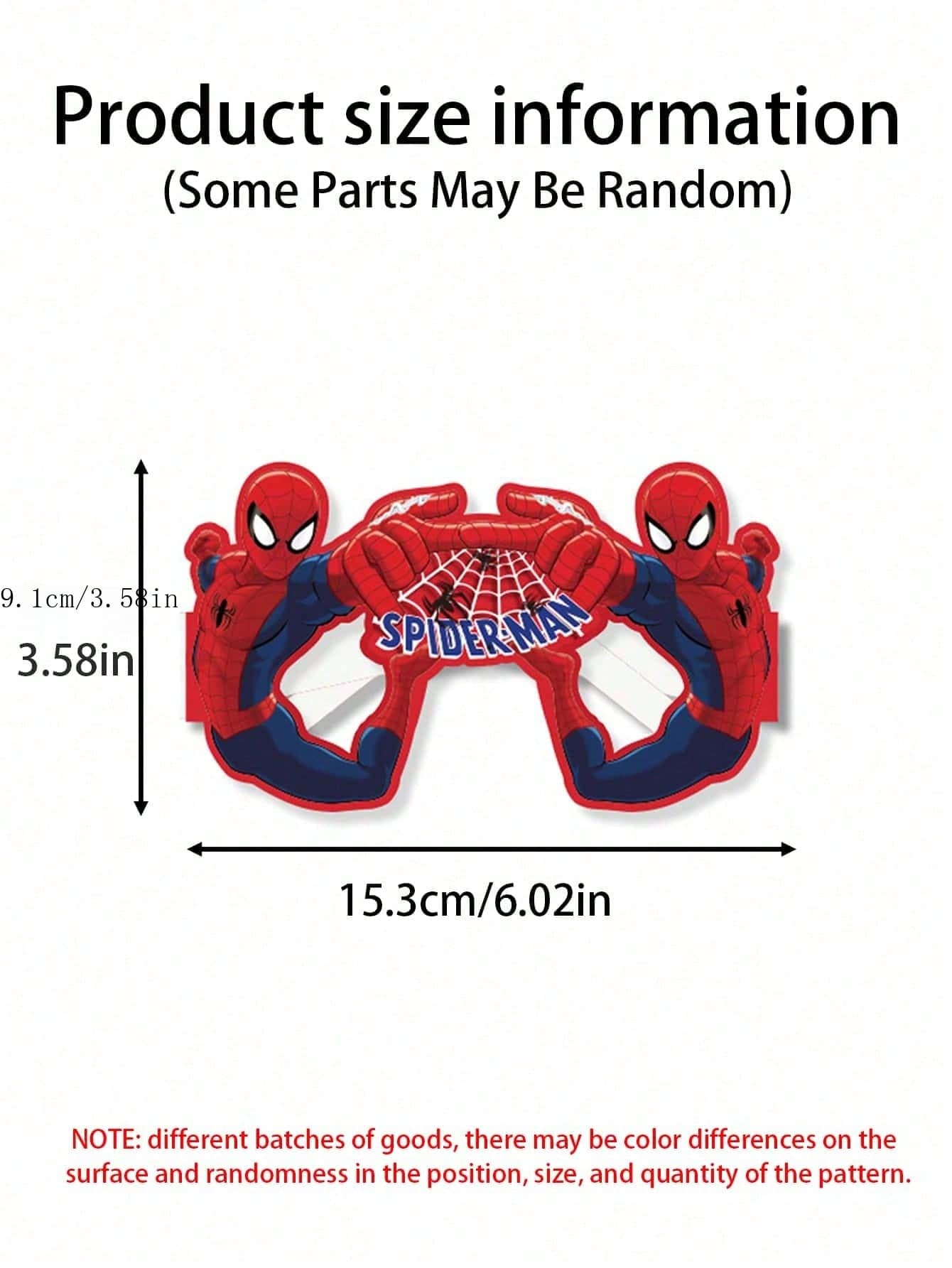 Disney Disney Spider-Man Party Photo Booth Props Paper Glasses Hero ...