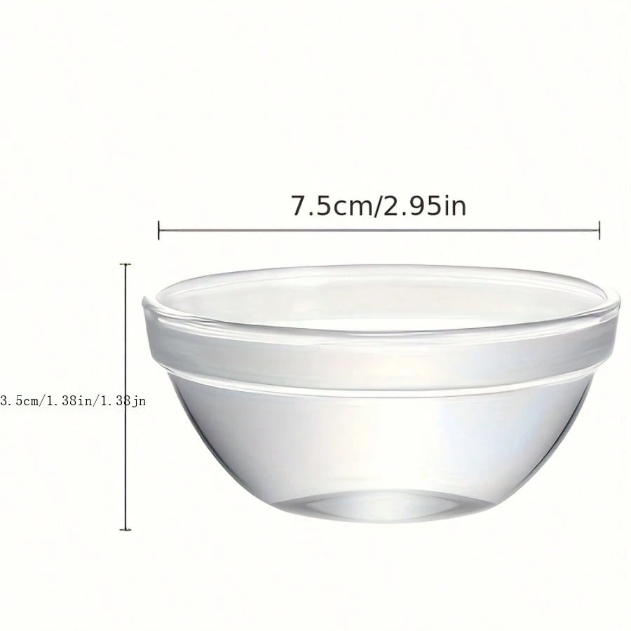 Set Of Multiple Sizes Glass Pinch Bowls, Lead-Free Glass Mini Bowls ...