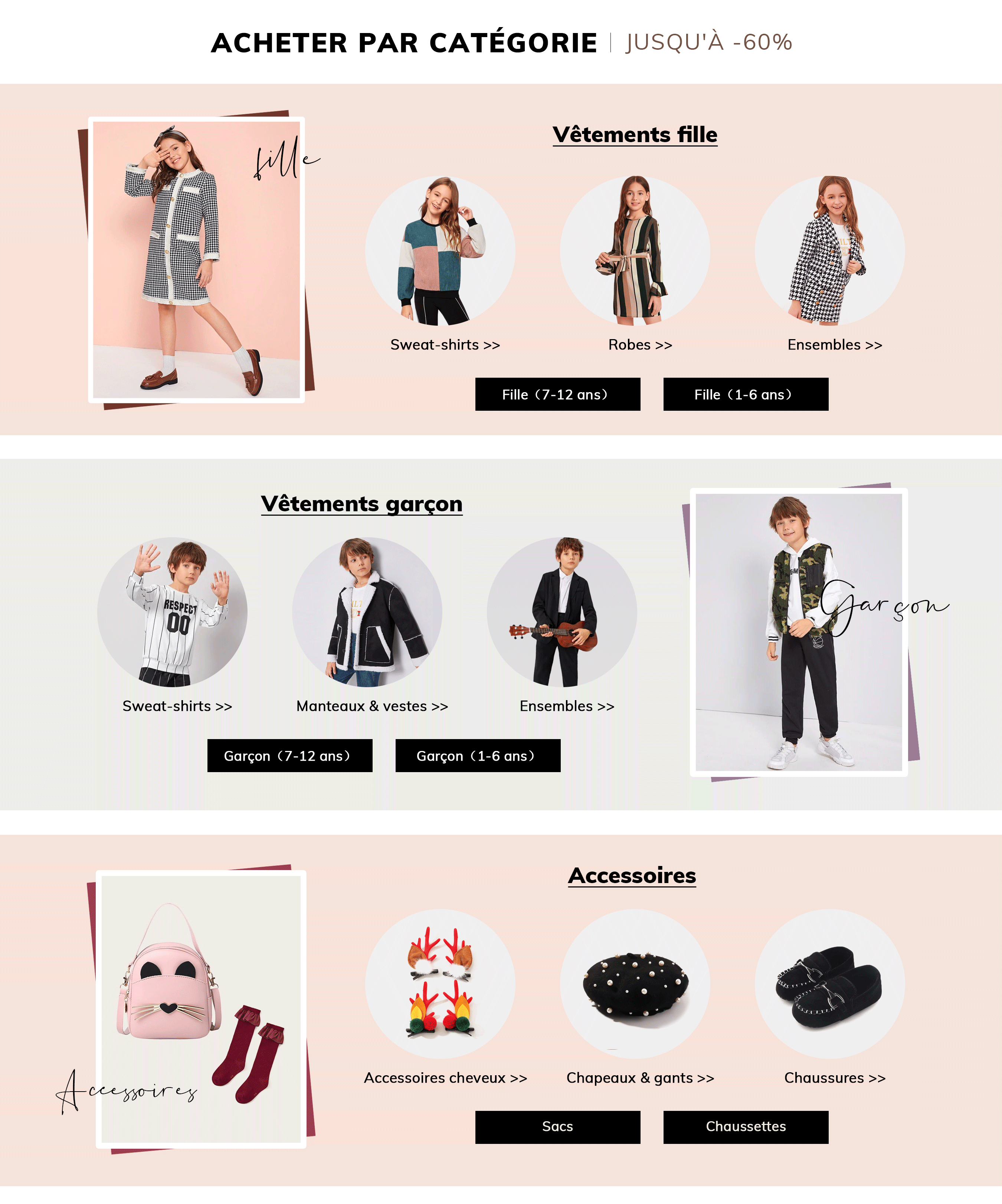 Enfants —Vêtements pour filles, garçons et bébés | SHEIN Canada