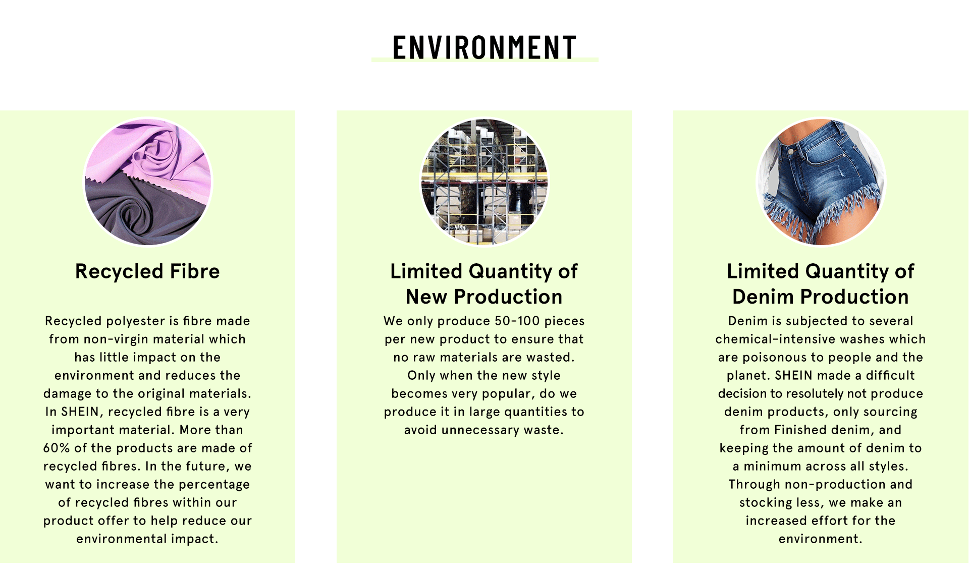 Corporate Social Responsibility | SHEIN UK