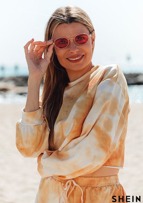 SHEIN EZwear Tie Dye Pullover & Joggers Set | SHEIN USA