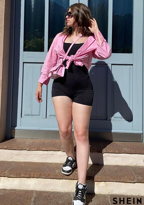 Solid Button Through Shirt | SHEIN UK