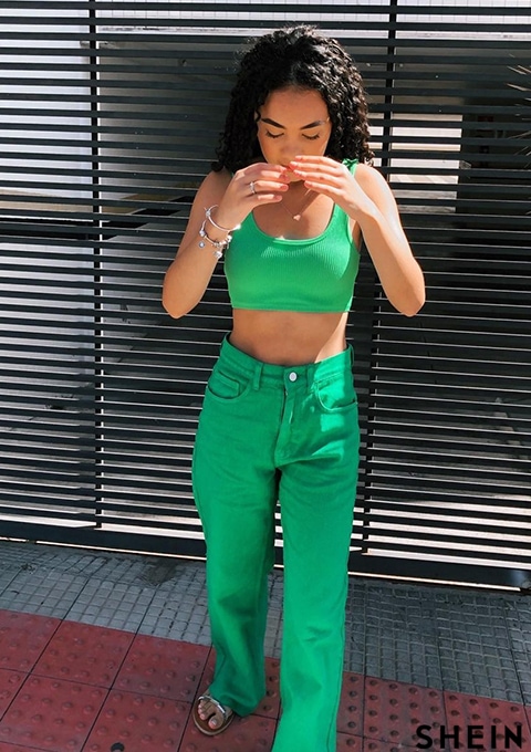 SHEIN EZwear Vintage 90s High-Waist Denim Boyfriend Fit Jeans | SHEIN USA