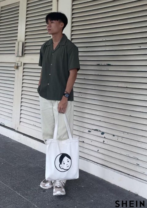 DAZY Men Zipper Fly Straight Leg Trousers | SHEIN UK