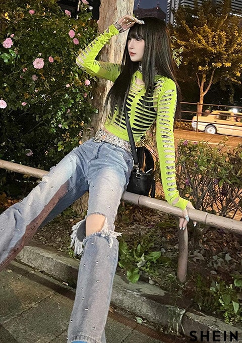 Rhinestone & Studded Decor Belt | SHEIN USA