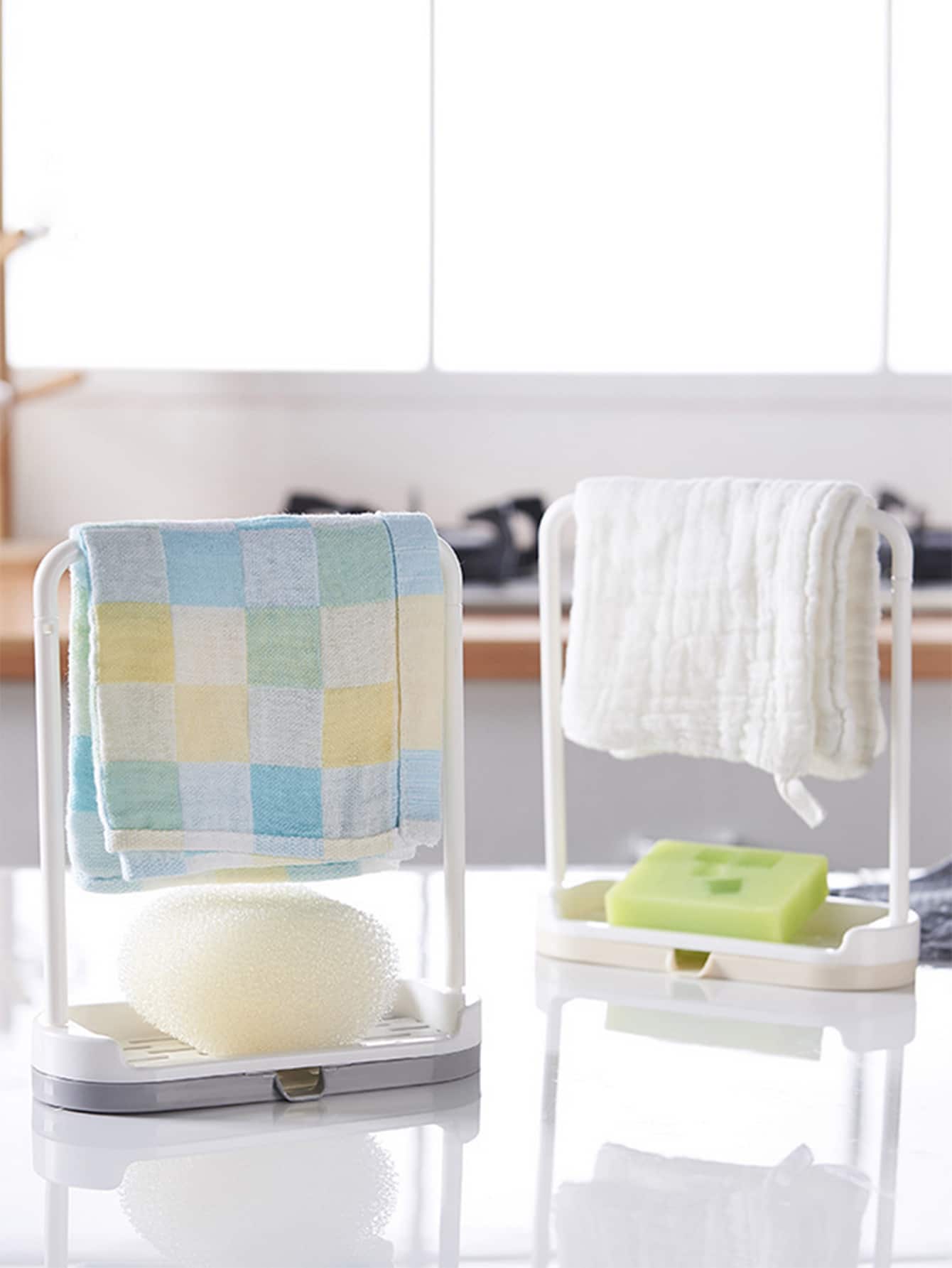 1pc Kitchen Rag Drain Storage Rack