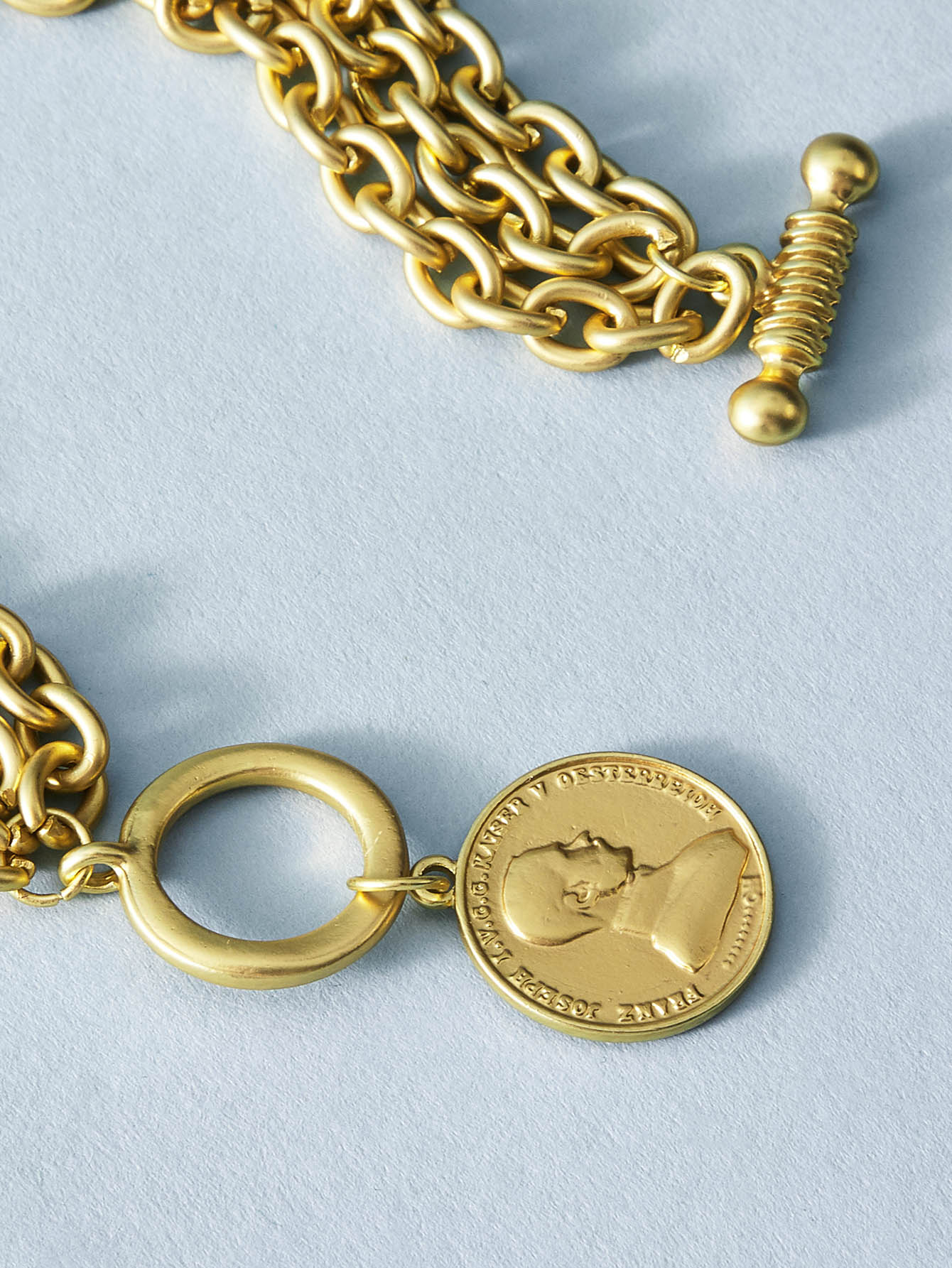 1pc Coin Charm Chain Bracelet | SHEIN UK