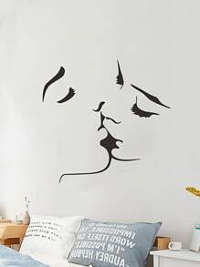 Abstract Kissing Couple Wall Sticker | SHEIN EUR