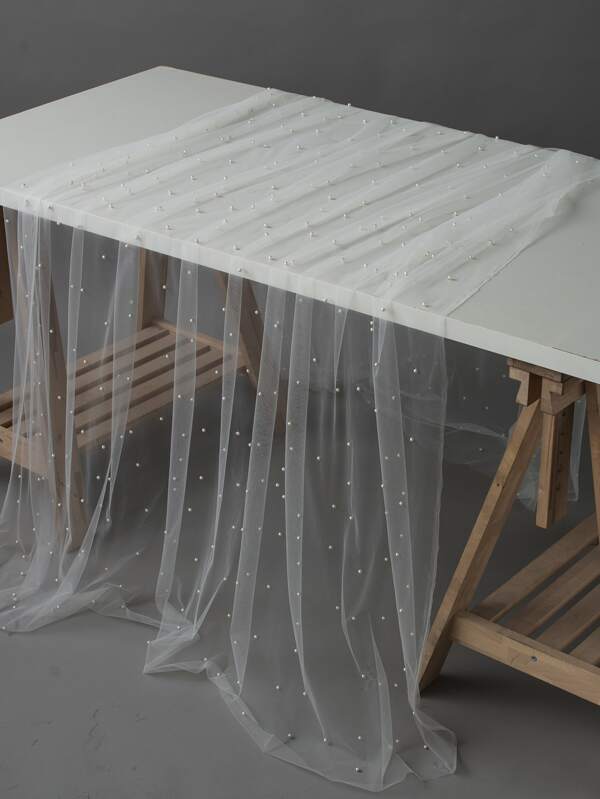 Pearl Decor Mesh Tablecloth | SHEIN USA
